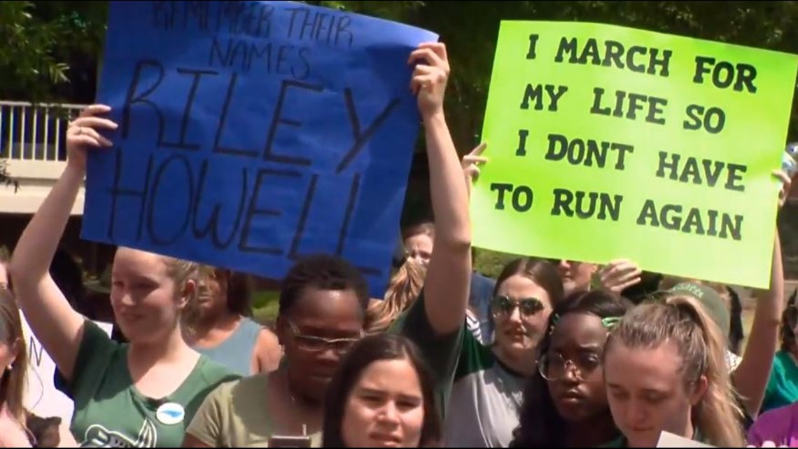 UNC Charlotte students stage March For Our Lives Rally in uptown Friday ...