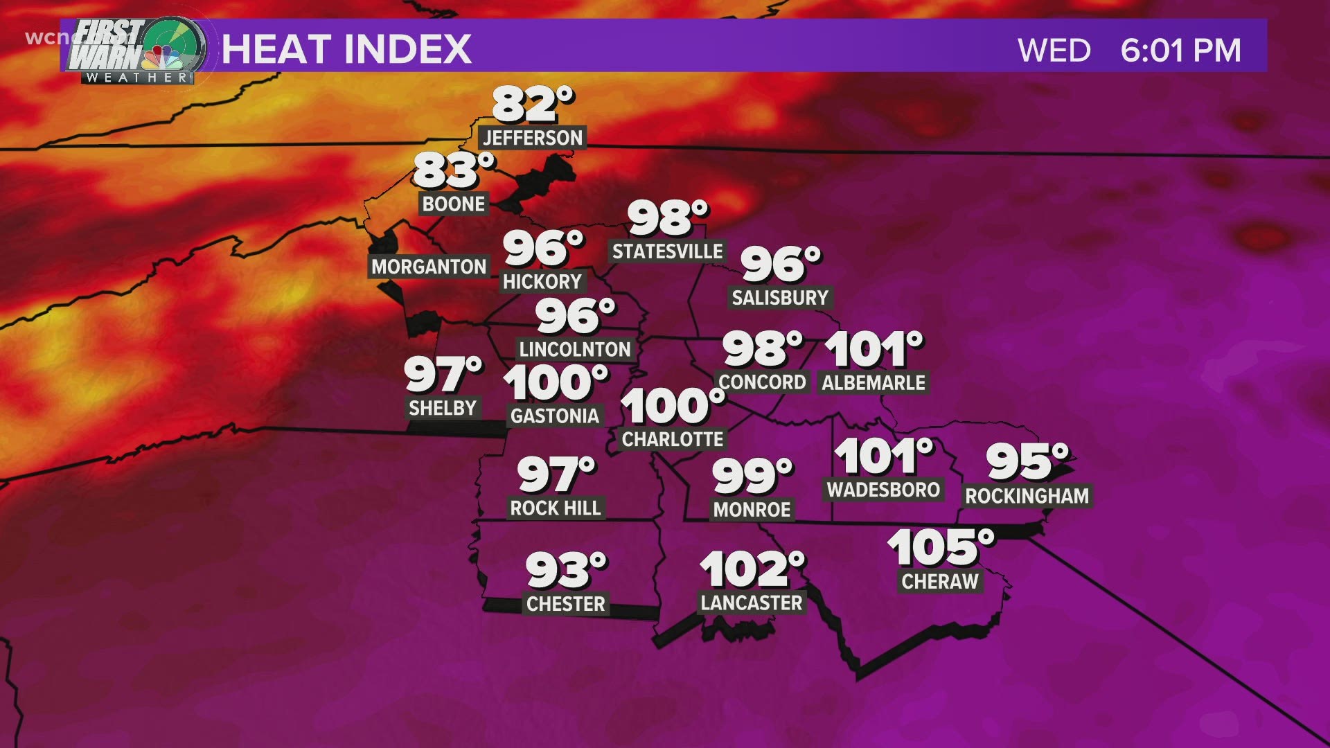 Heat advisory for central and eastern North Carolina Wednesday | wcnc.com