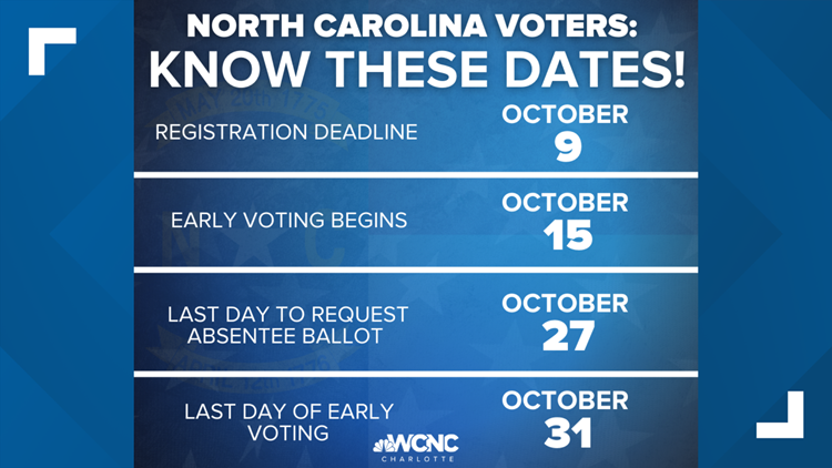 Deadlines to register to vote in North Carolina, South Carolina | wcnc.com
