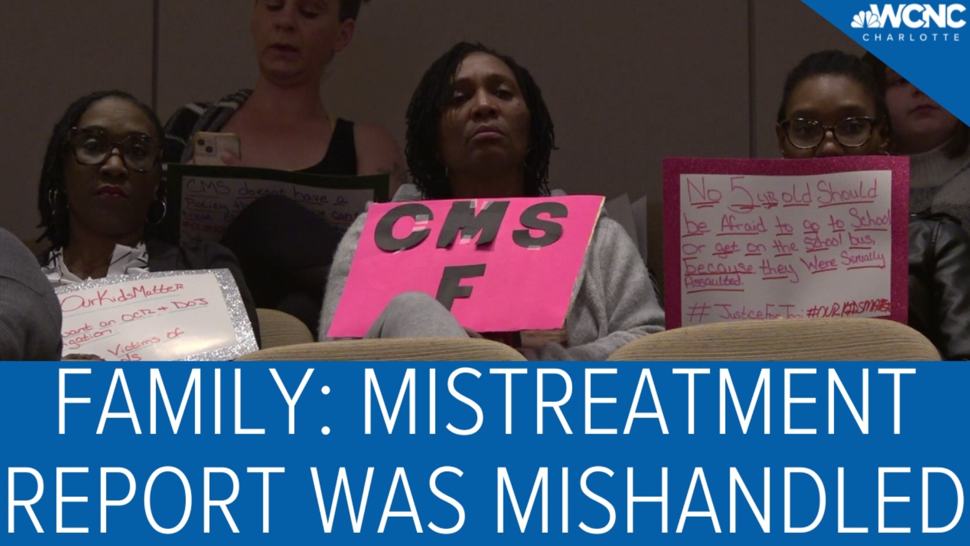 Silent protest at CMS meeting about handling of alleged assault | wcnc.com