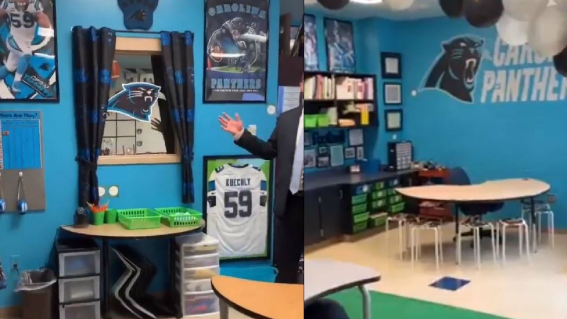 Check out this Carolina Panthers themed classroom | wcnc.com