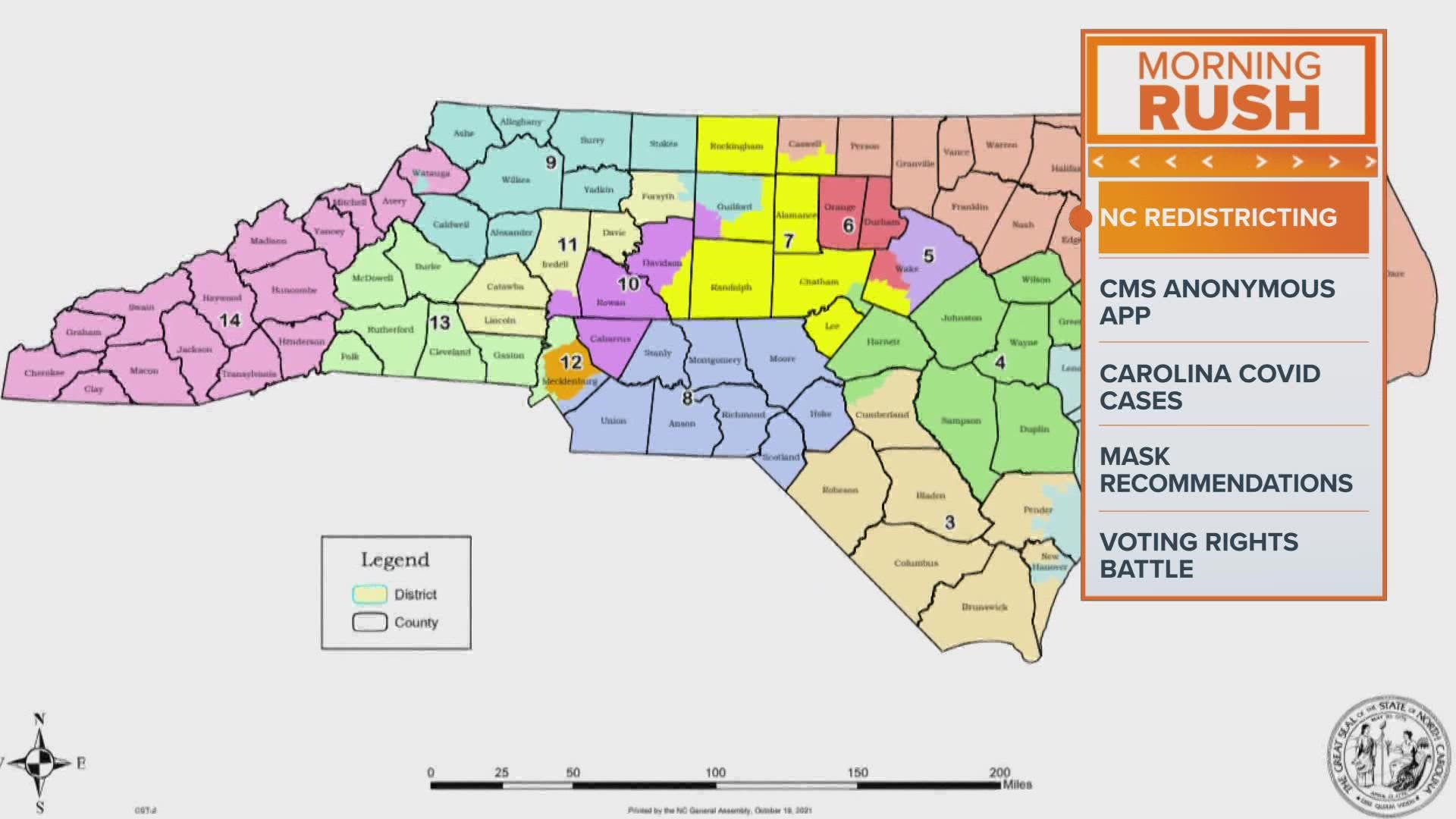 redistricting, covid cases | wcnc.com
