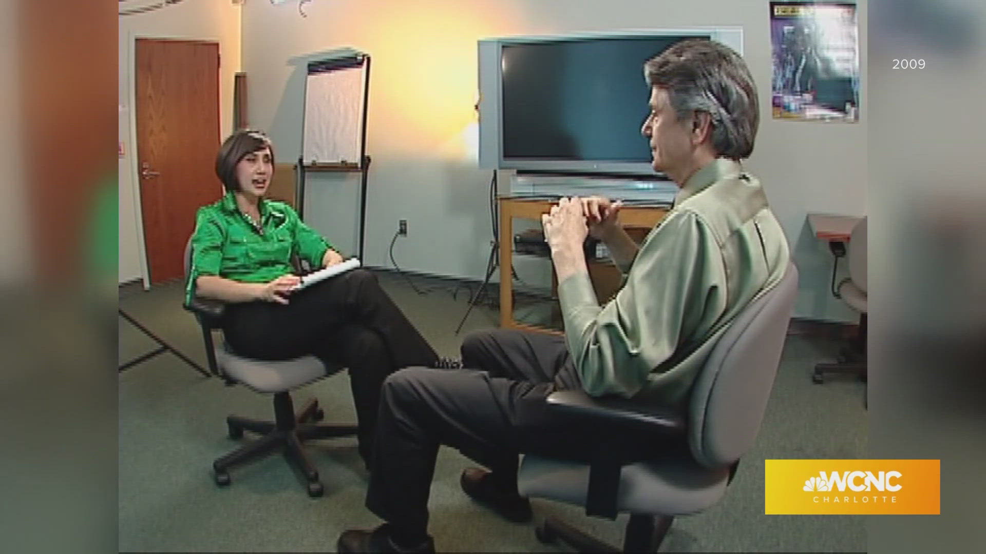 Colleen and Larry over the years at WCNC | wcnc.com