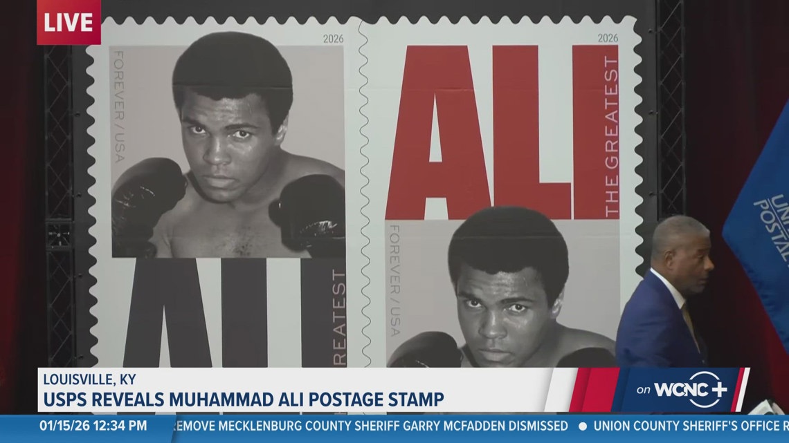 USPS reveals Muhammad Ali postage stamp | wcnc.com