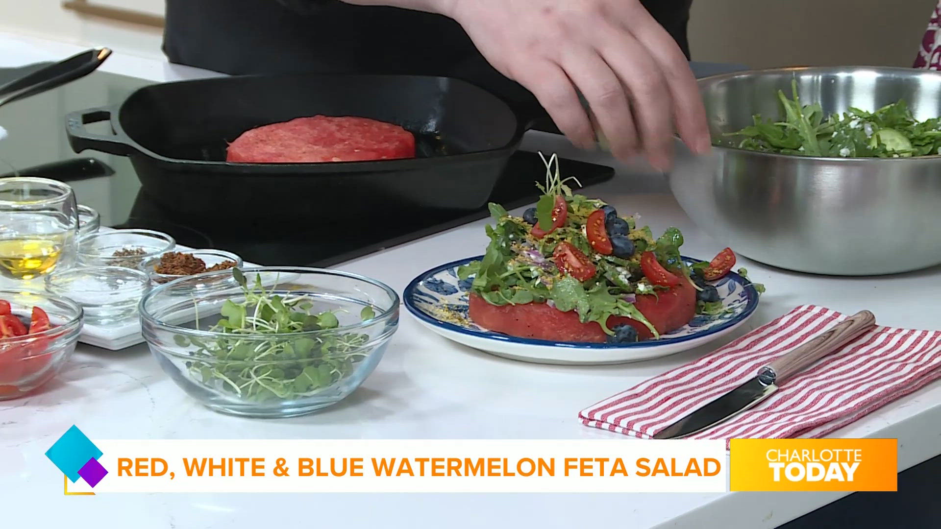Chef Tillie’s Grilled Watermelon Salad brings Red, White and Blue flair ...
