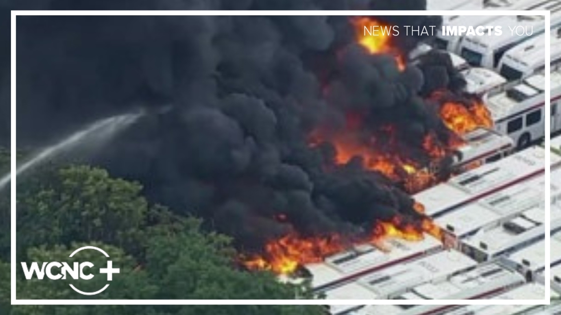 Buses catch fire at transit bus yard in PA | wcnc.com