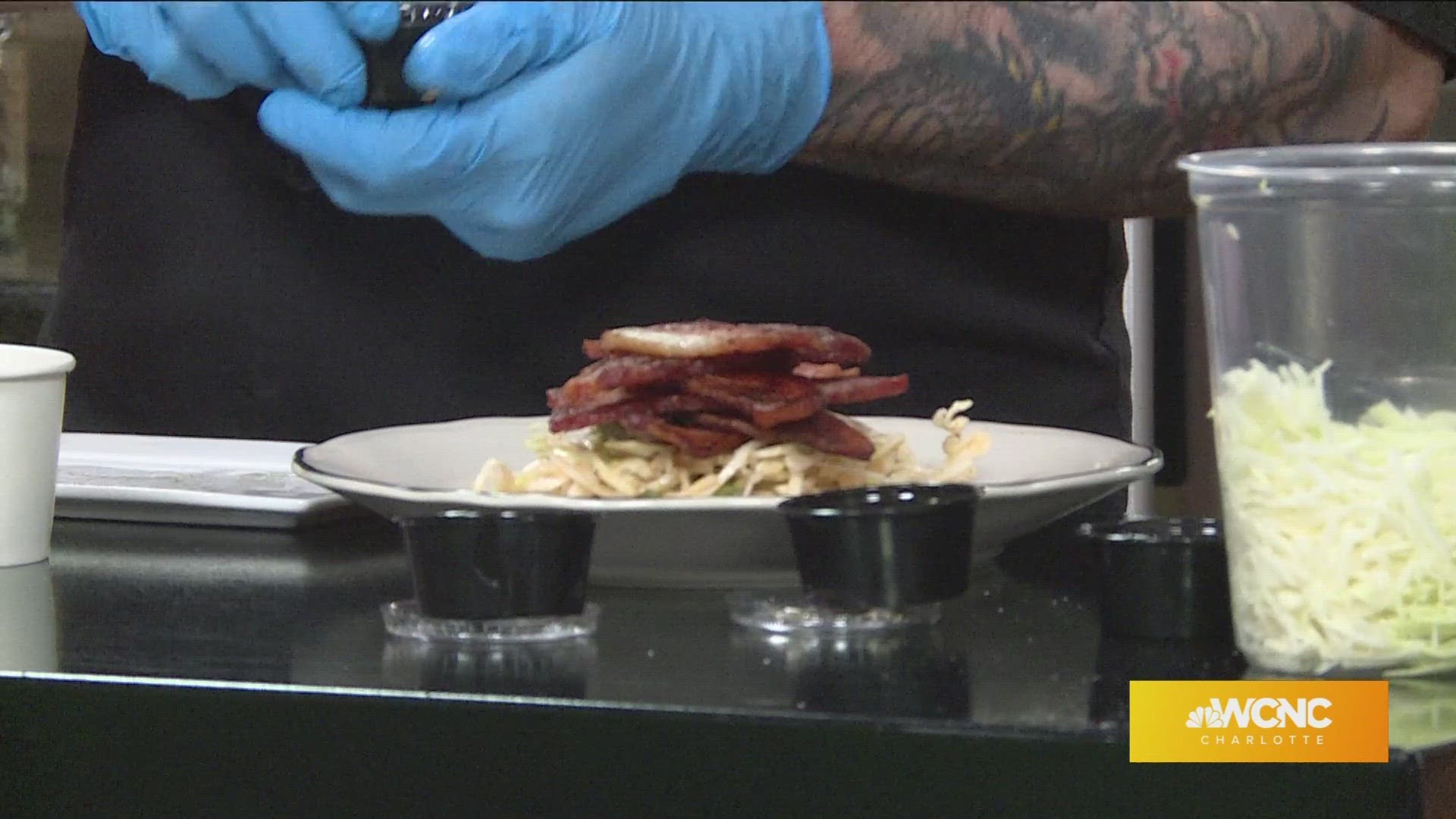 Making Haberdish's PB&J Bacon Plate | wcnc.com