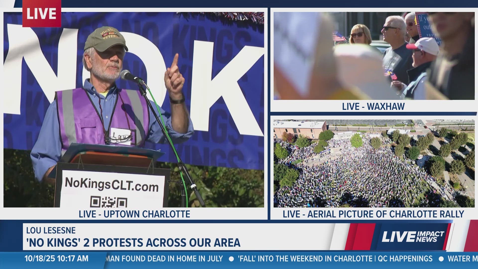 No Kings protests in Charlotte, Atlanta, S.C. and across the U.S., part ...