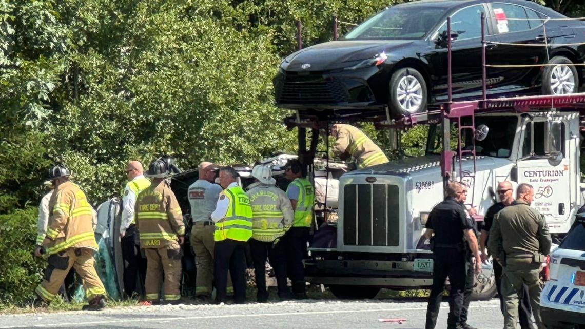 Person killed, CMPD officers hurt in crash on I-485 | wcnc.com