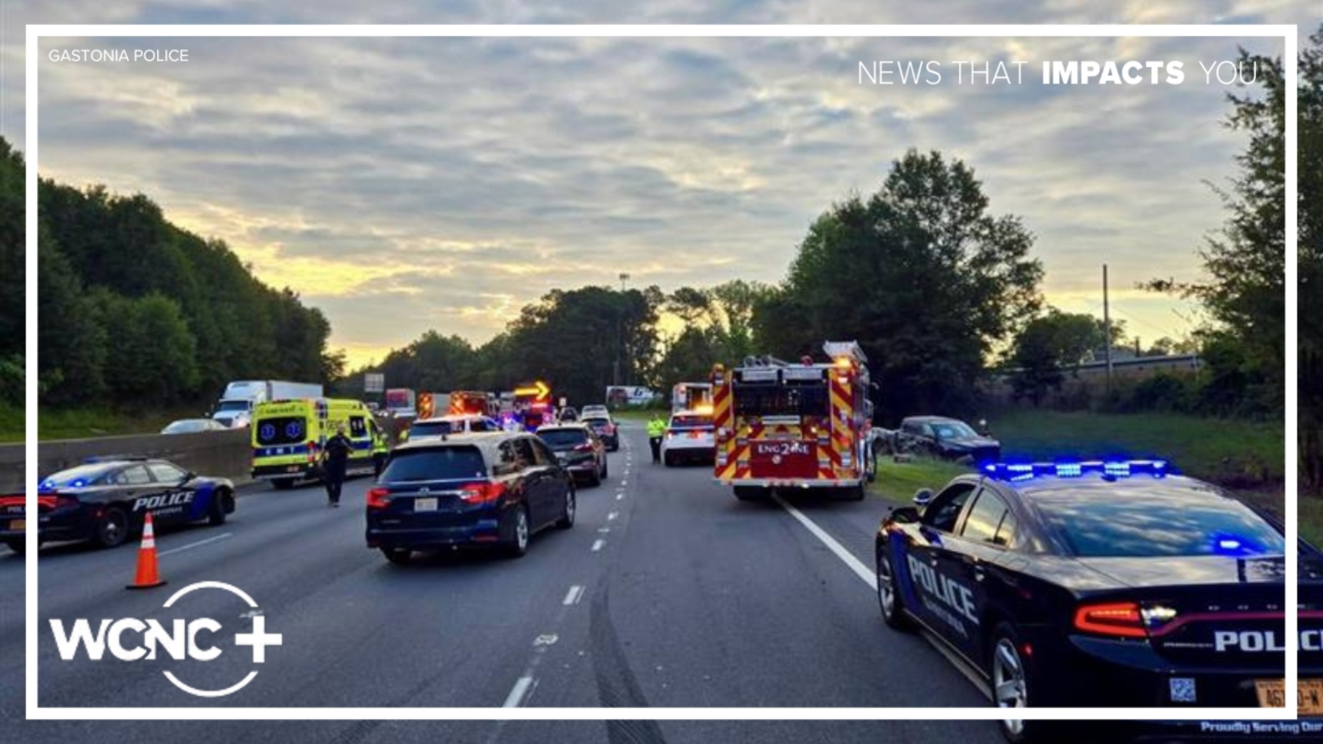 Crash on I-85 North brings commute delays in Gastonia | wcnc.com
