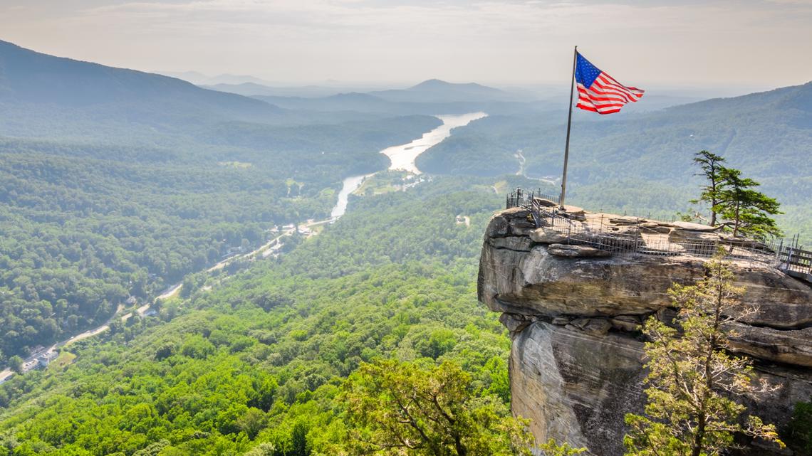 North Carolina landmark Chimney Rock welcomes visitors again following ...
