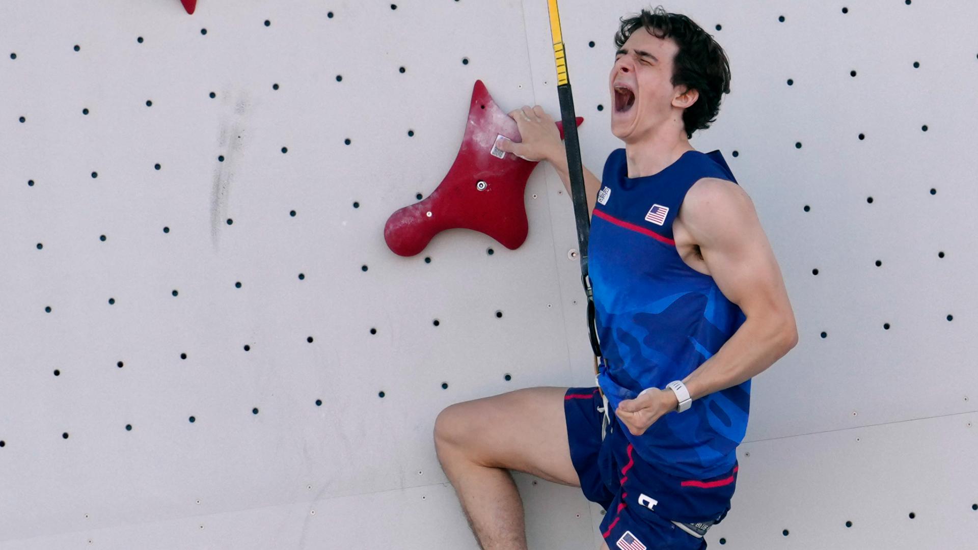 U.S sport climber breaks his own world record at Paris Olympics | wcnc.com
