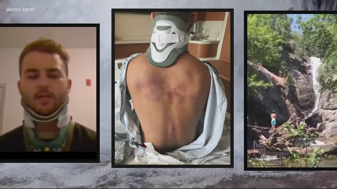 Video: Backflip off waterfall breaks neck of North Carolina man | wcnc.com