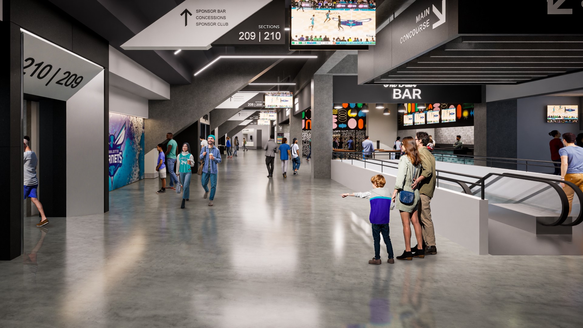 Hornets release renderings of Spectrum Center upgrades | wcnc.com