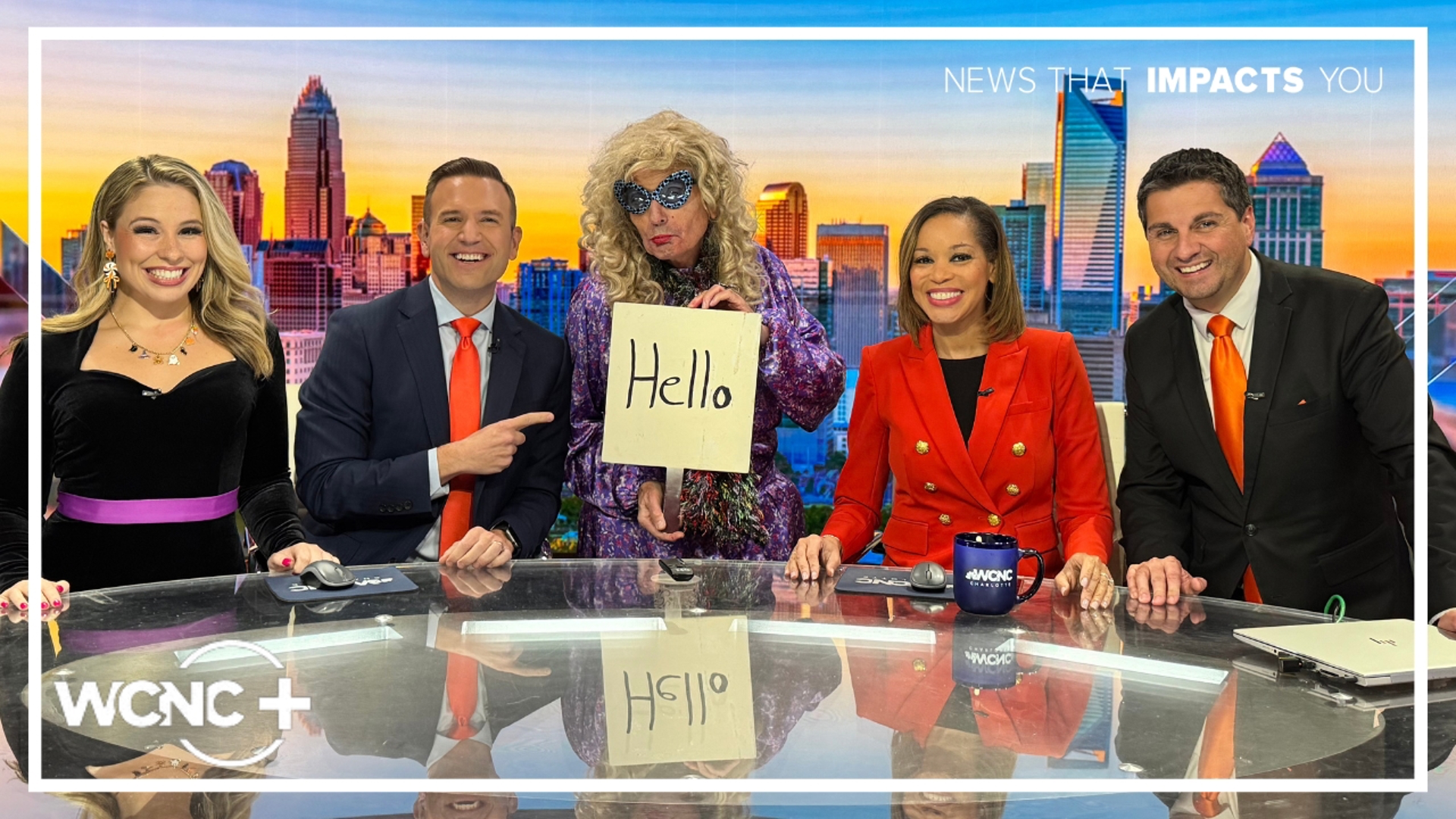 Hello, Helen! Larry Sprinkle's friends on The Bozo Bus visit WCNC+ ...