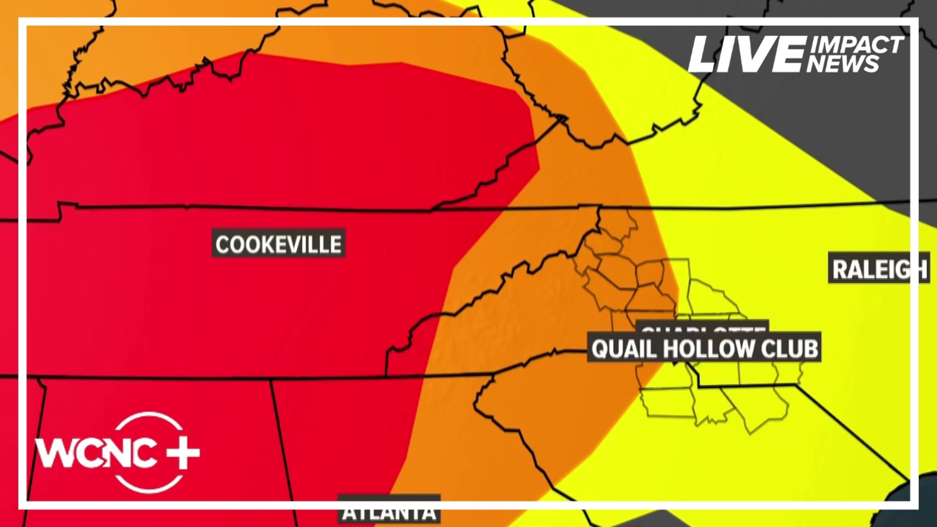 Charlotte all clear from severe weather threat: Weather Impact Alert ...