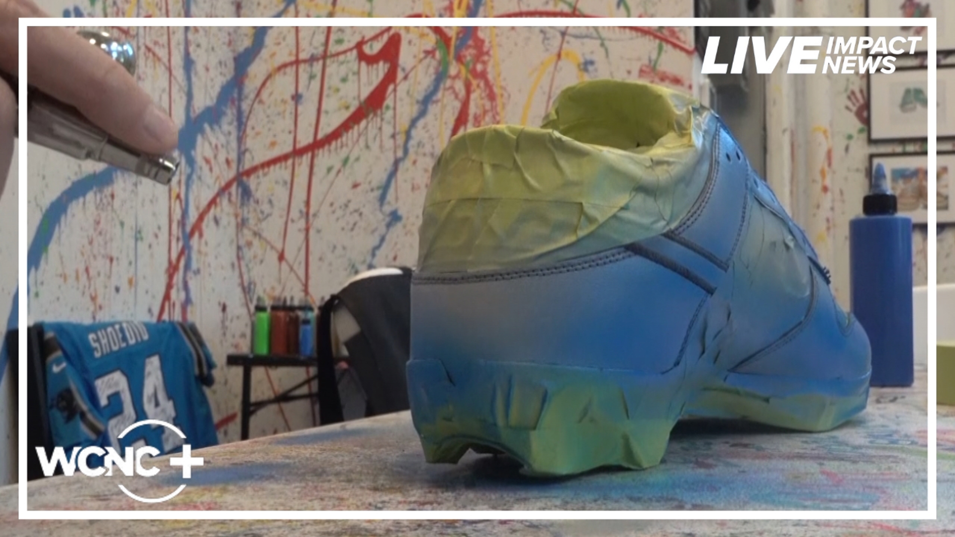 In their shoes: How custom cleats brought the Shoedio to the Panthers ...