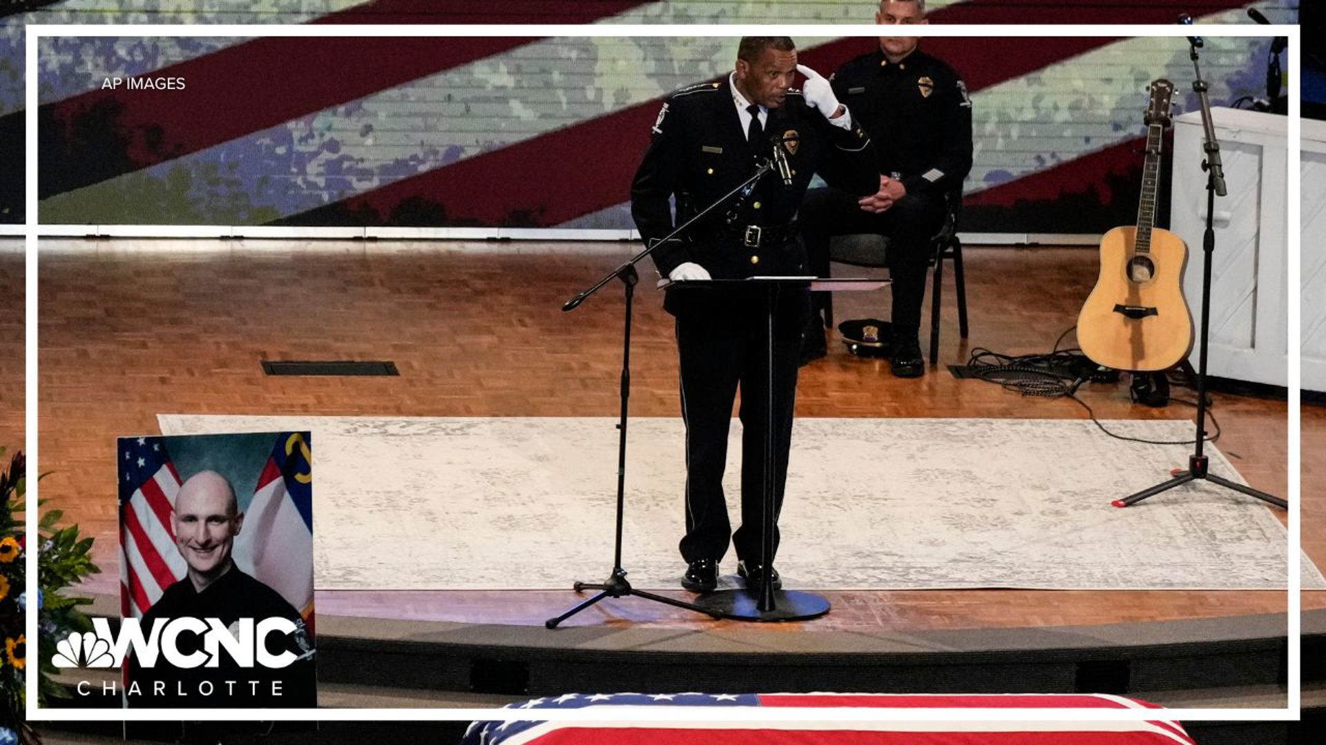 CMPD Chief Johnny Jennings memorializes fallen Officer Joshua Eyer ...