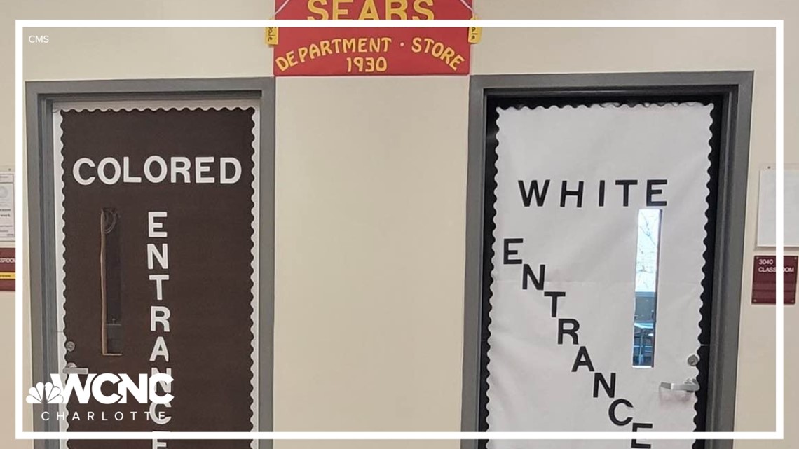 'Inappropriate' Black History Month door decorations removed at CMS ...