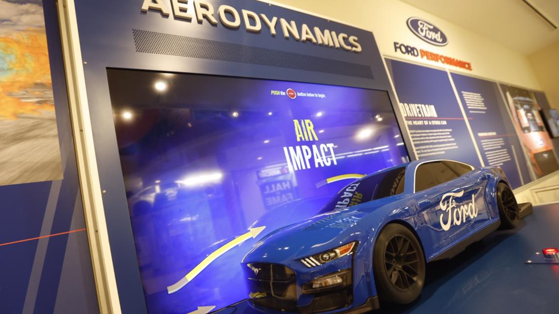 New NASCAR Hall of Fame exhibit on Next Gen Ford Mustang race car ...