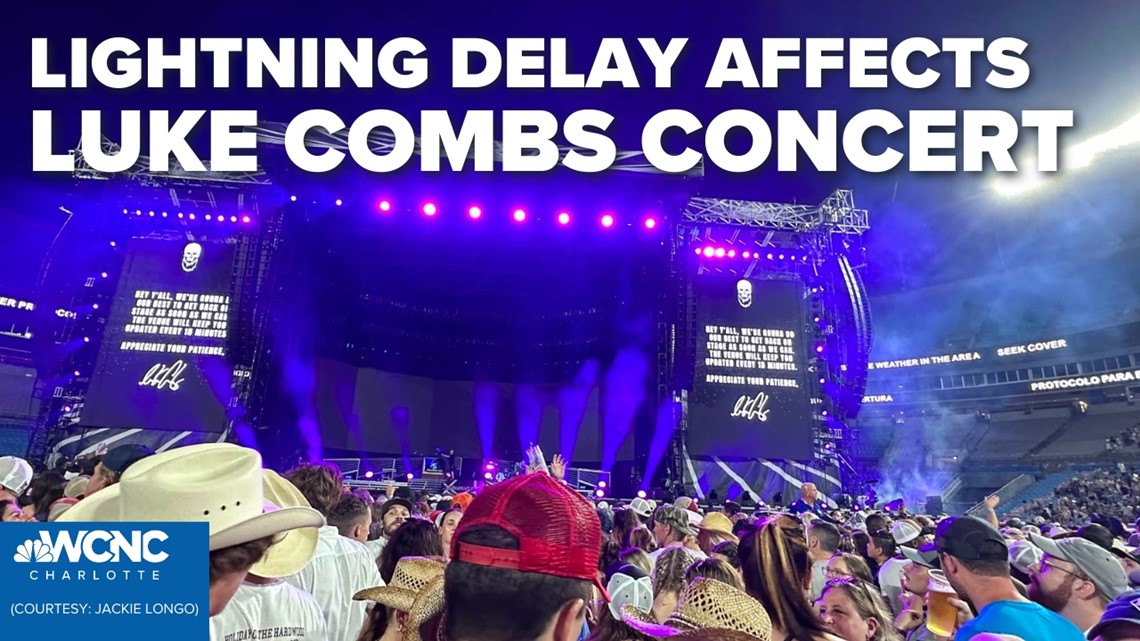 Luke Combs concert back on after lightning delay | wcnc.com