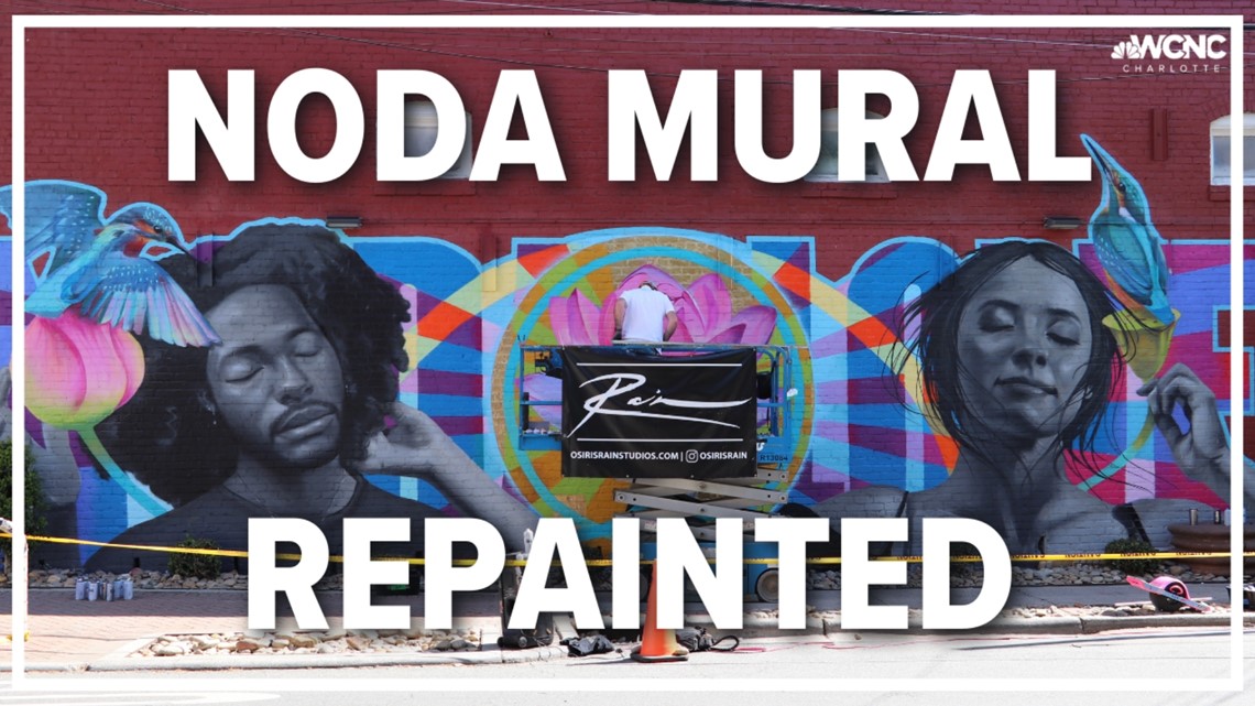 Beloved NoDa mural reinvented after it was mistakenly painted over ...