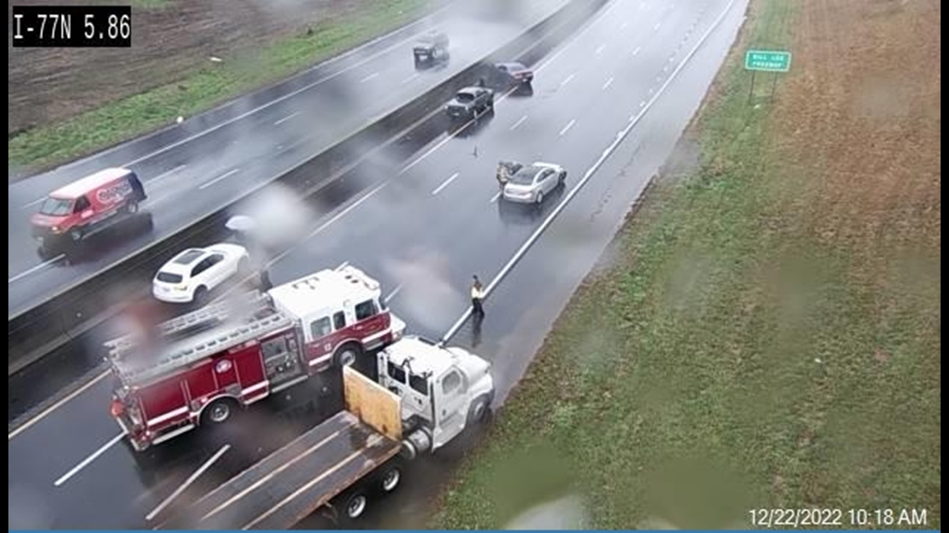 Interstate 77 northbound reopens at Billy Graham Parkway after crash | wcnc.com