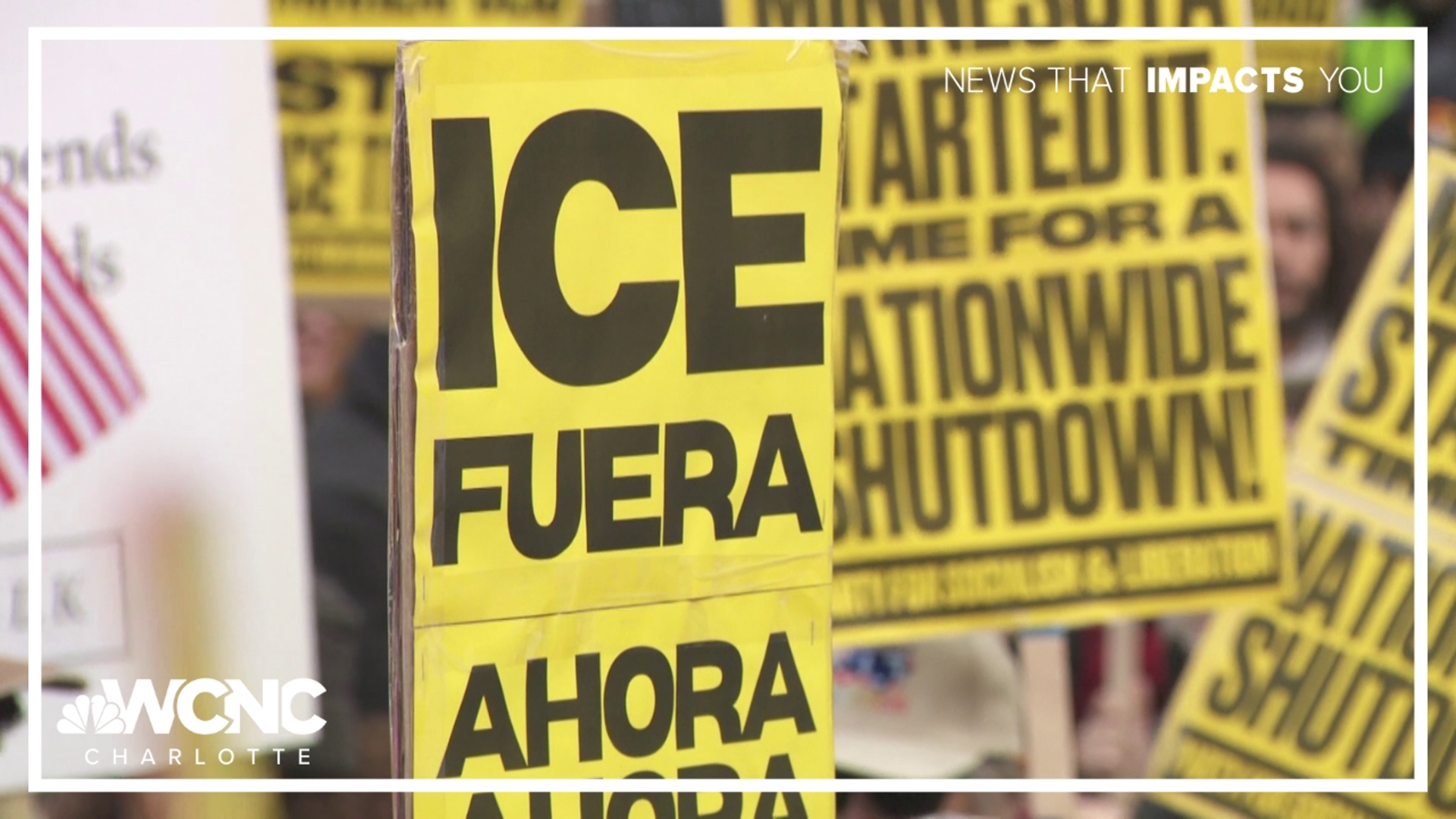 'ICE Out' rally draws hundreds to Uptown Charlotte | wcnc.com