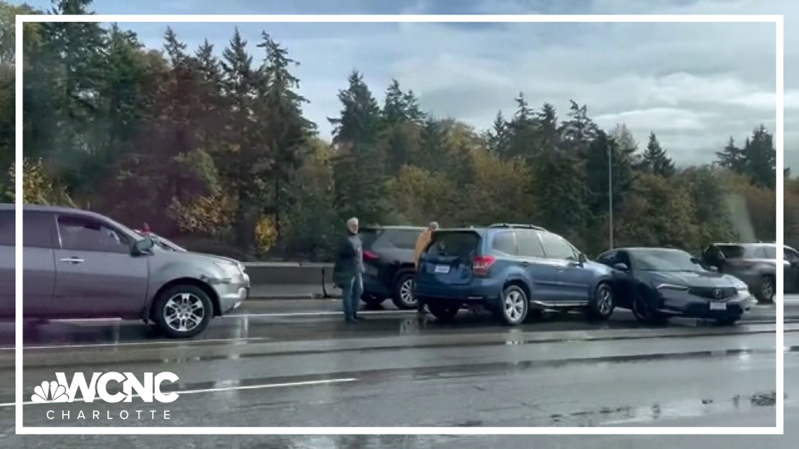 45 car pile-up closes freeway for hours in Washington state | wcnc.com