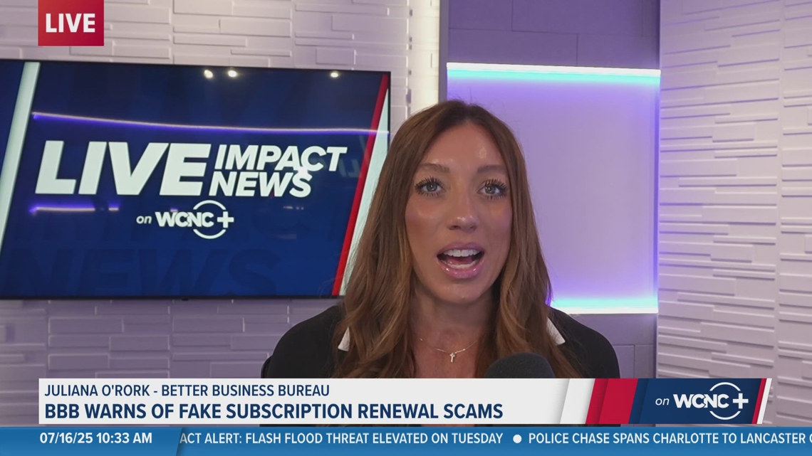 BBB warns of fake subscription renewal scams | wcnc.com