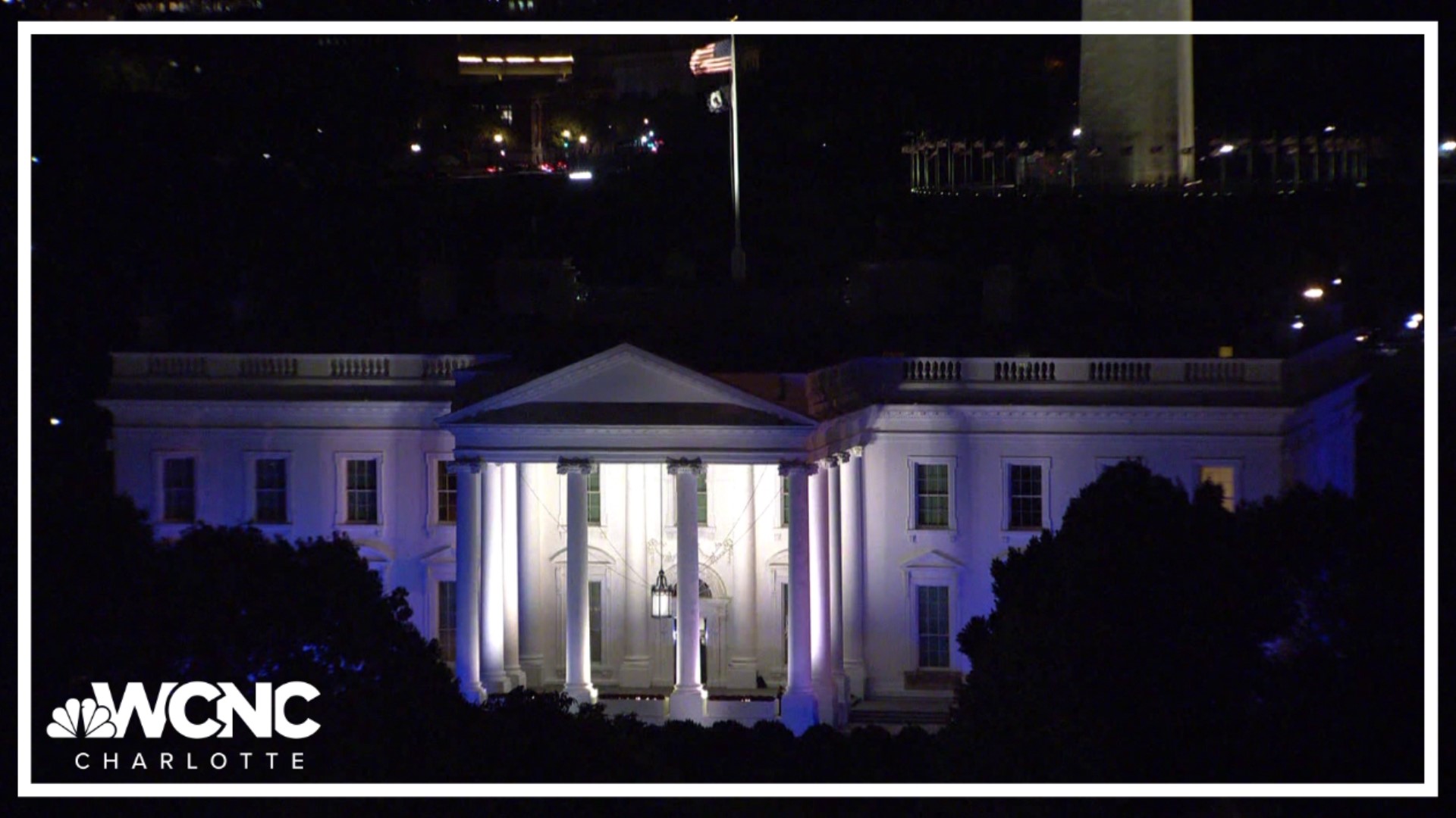 White House lit up in colors of Israeli flag | wcnc.com