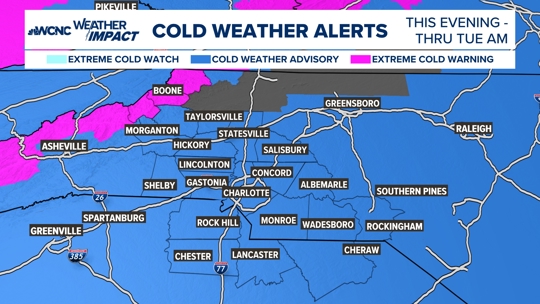 Weather Impact Alert: Cold Weather Advisory issued, frigid temps ...