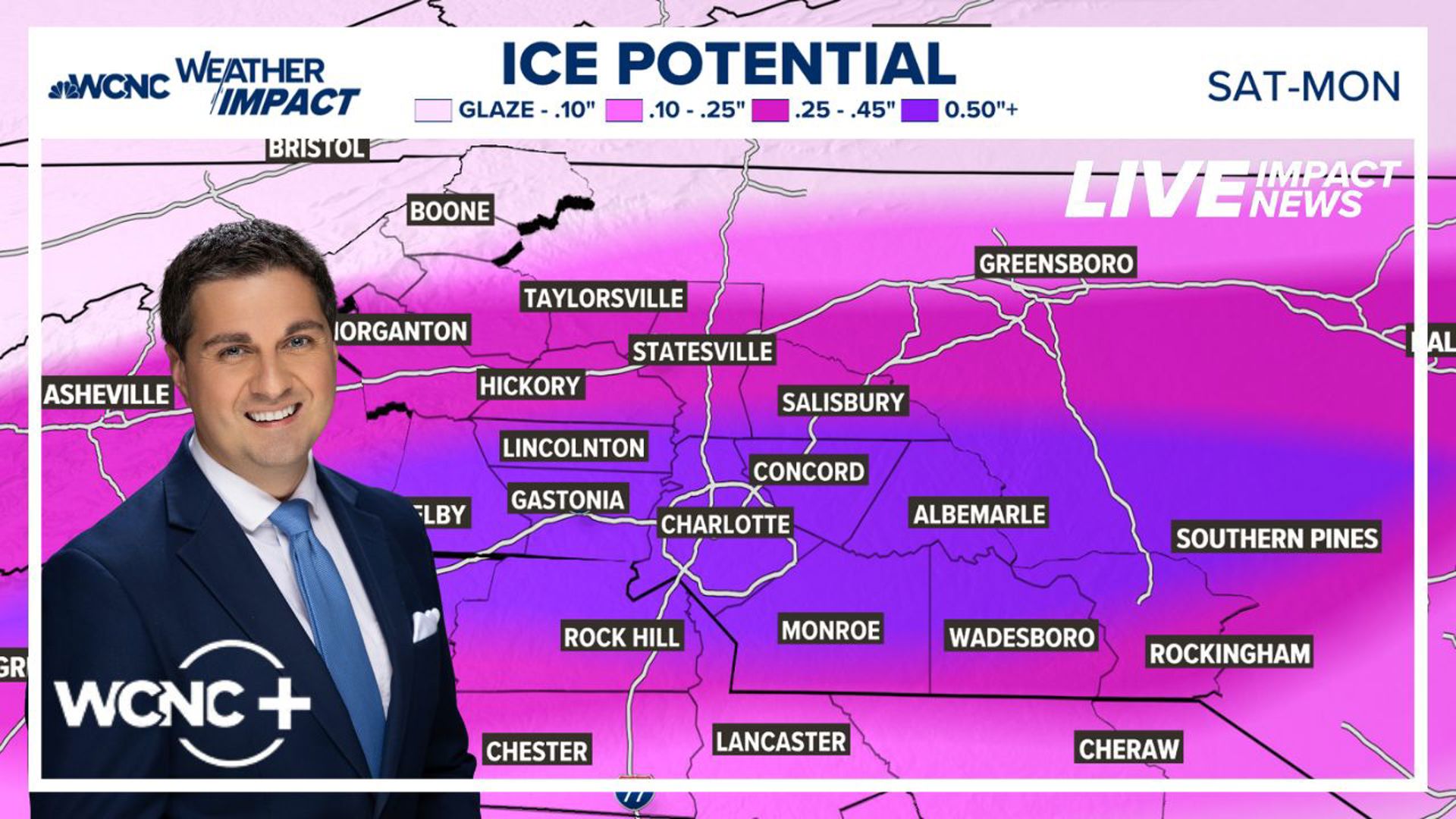 Heavy ice, sleet expected in Charlotte during weekend winter storm ...