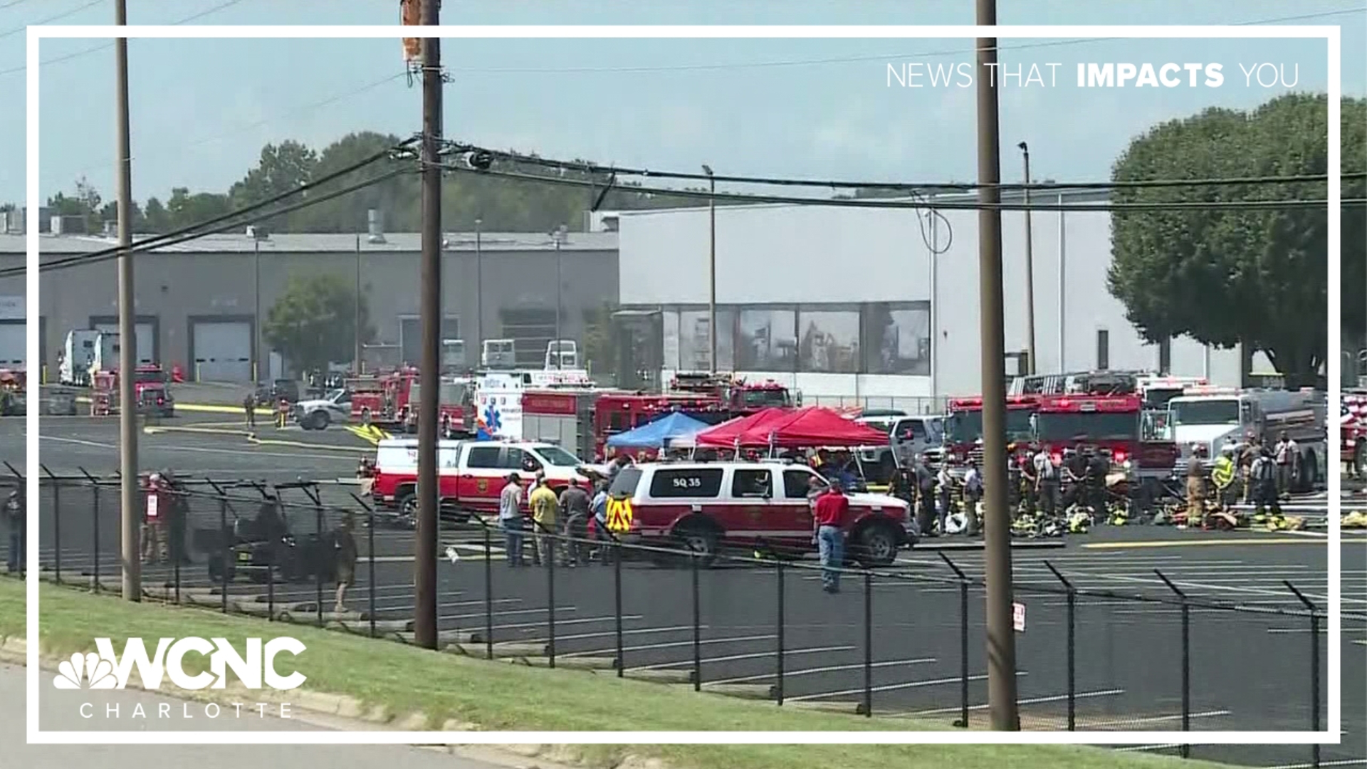 Fire engulfs Cleveland, NC, truck plant, smoke visible for miles | wcnc.com