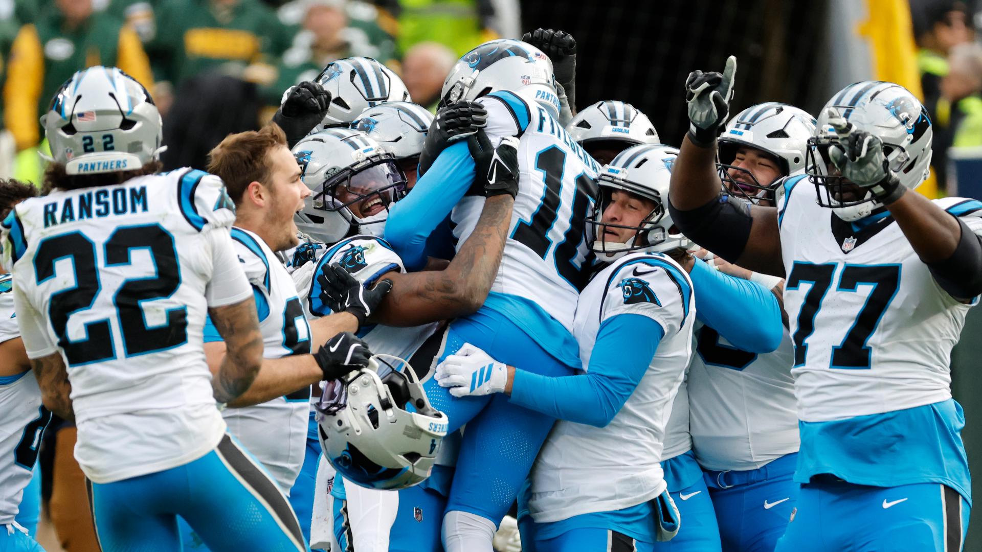 Panthers' Rico Dowdle fined for touchdown celebration, starts children ...