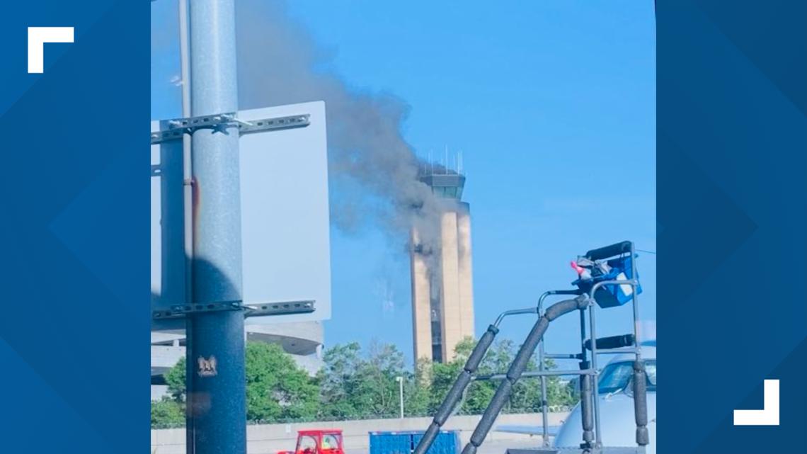 Fire reported at old control tower at Charlotte Douglas airport | wcnc.com