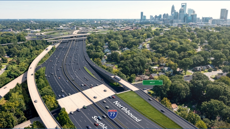 NCDOT says 'least impactful' design selected for I-77 South Express ...