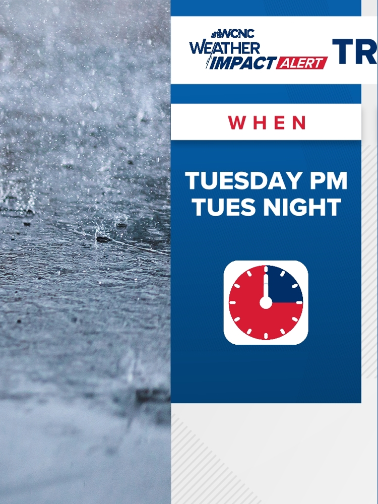 Weather Impact Alert: Rain to impact holiday travel on Tuesday | wcnc.com