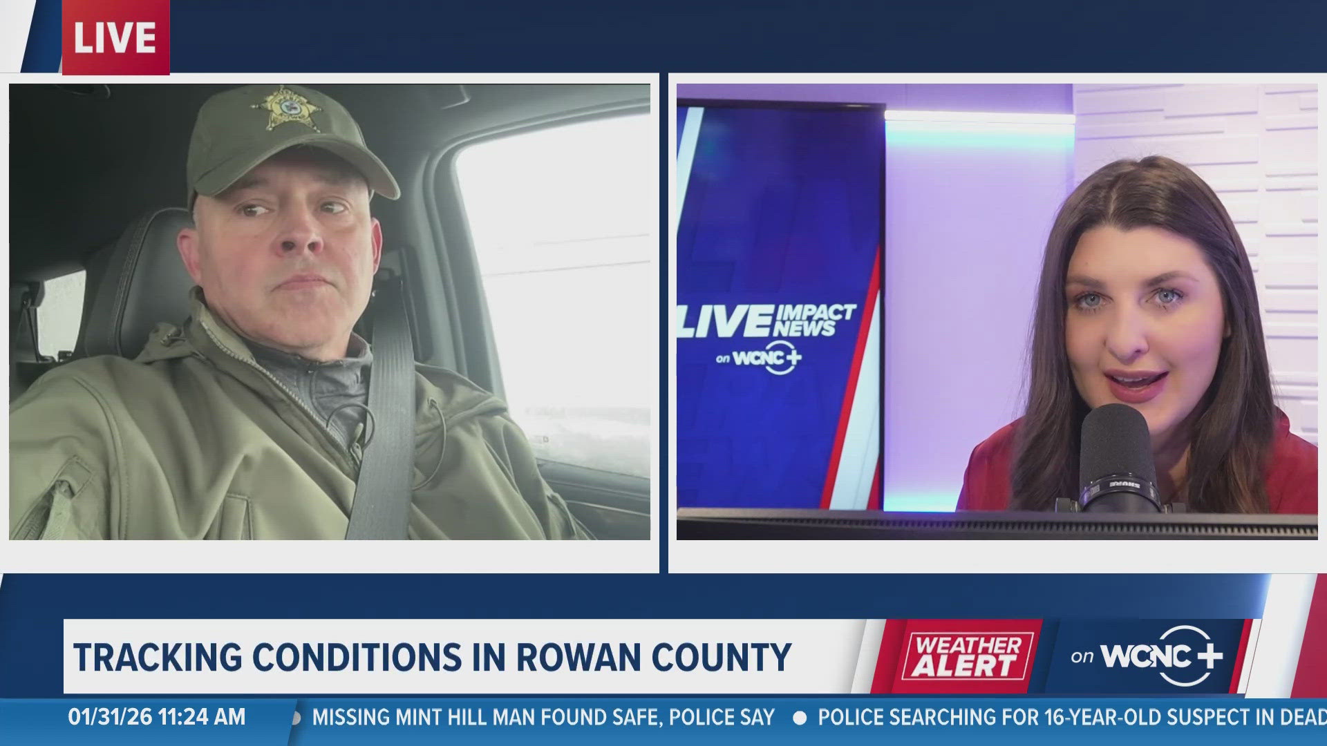 Rowan County Sheriff Travis Allen talks road conditions in the area ...