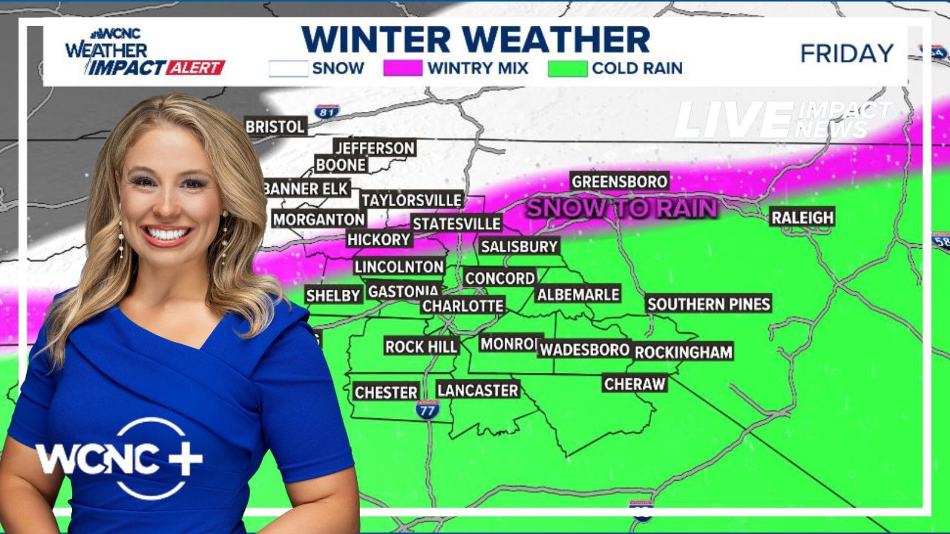 Weather Impact Alert Friday: Winter weather and cold rain incoming ...