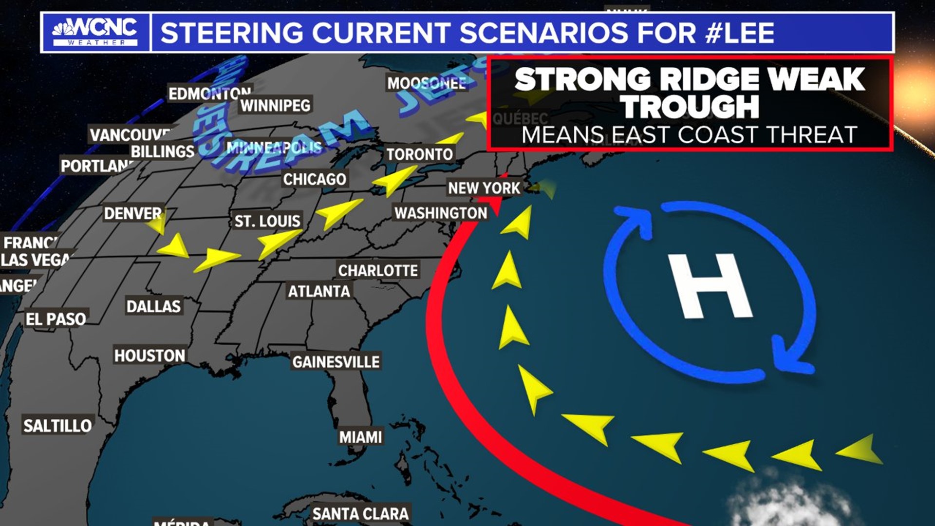 Hurricane Lee's projected forecast path scenarios | wcnc.com