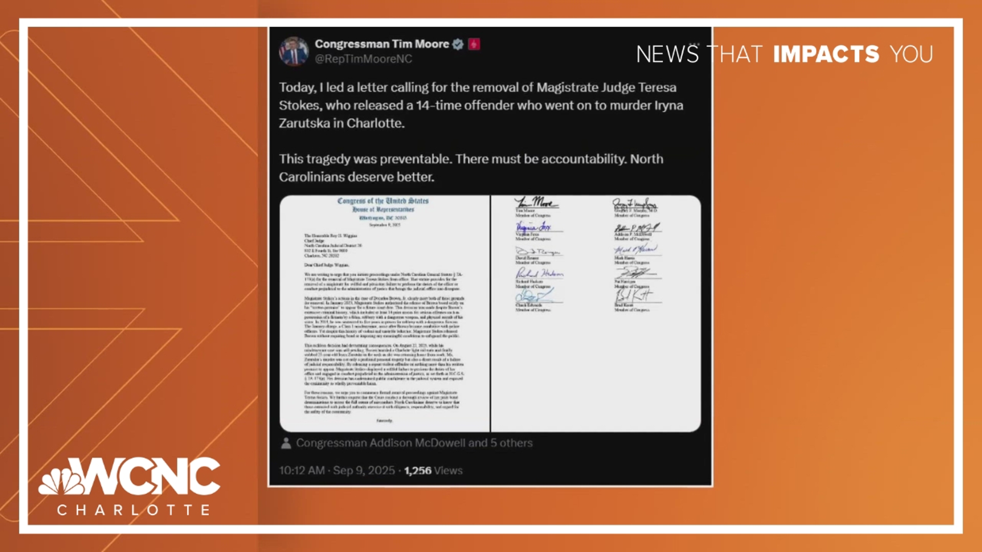 NC Congressman Tim Moore calls for removal of judge after CATS stabbing ...