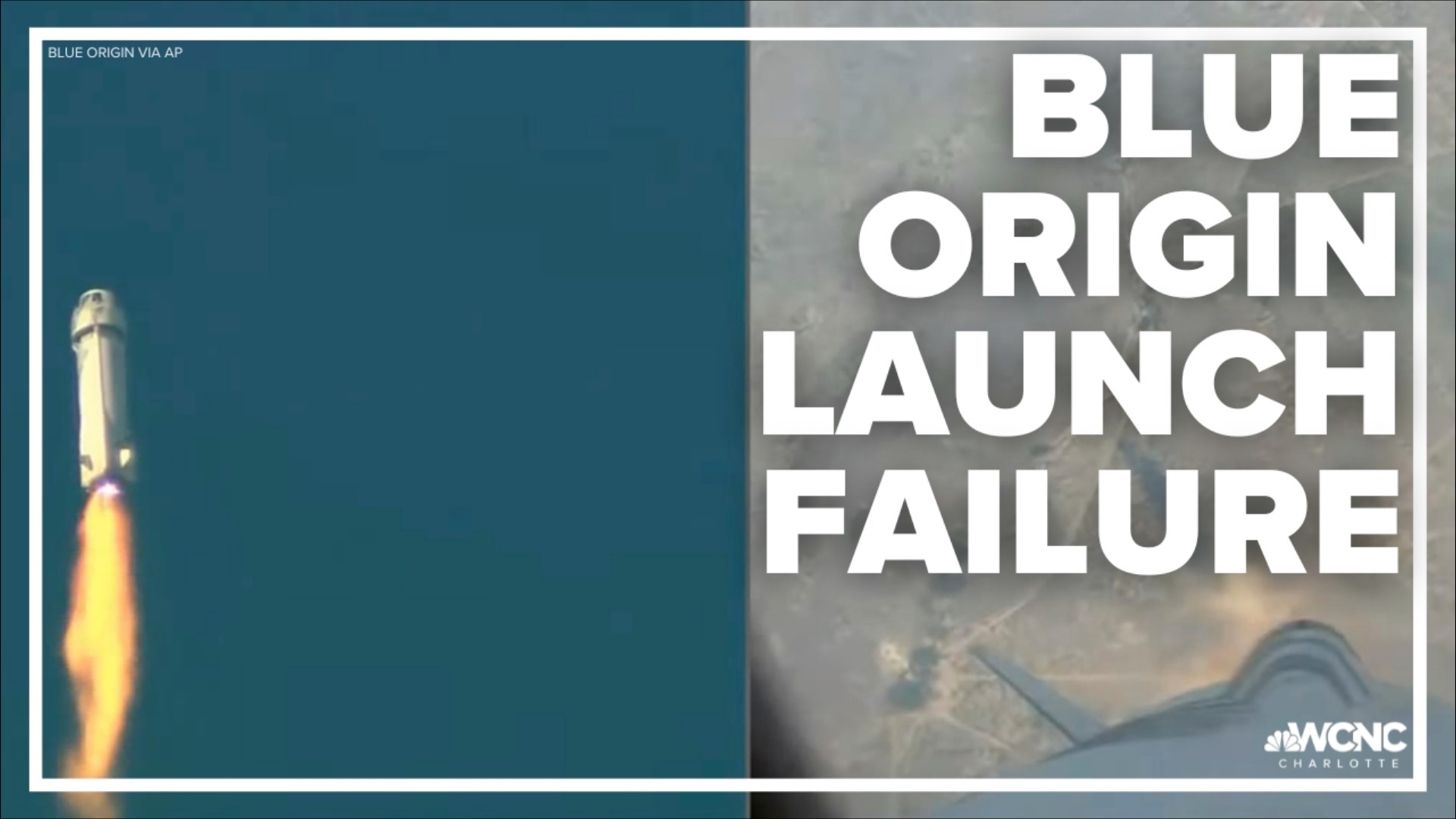 Jeff Bezos Blue Origin rocket suffers launch failure, crashes | wcnc.com
