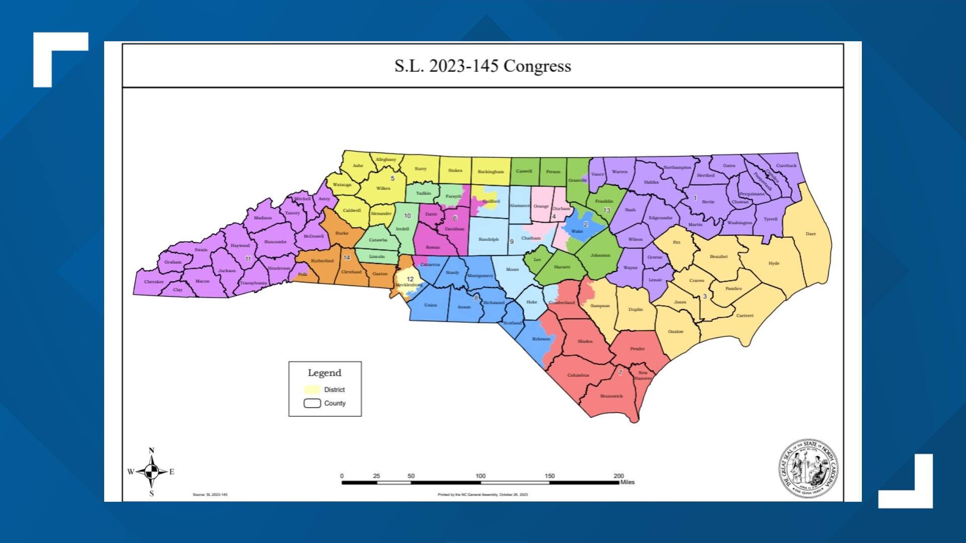 North Carolina Republicans unveil Congressional redistricting proposal ...