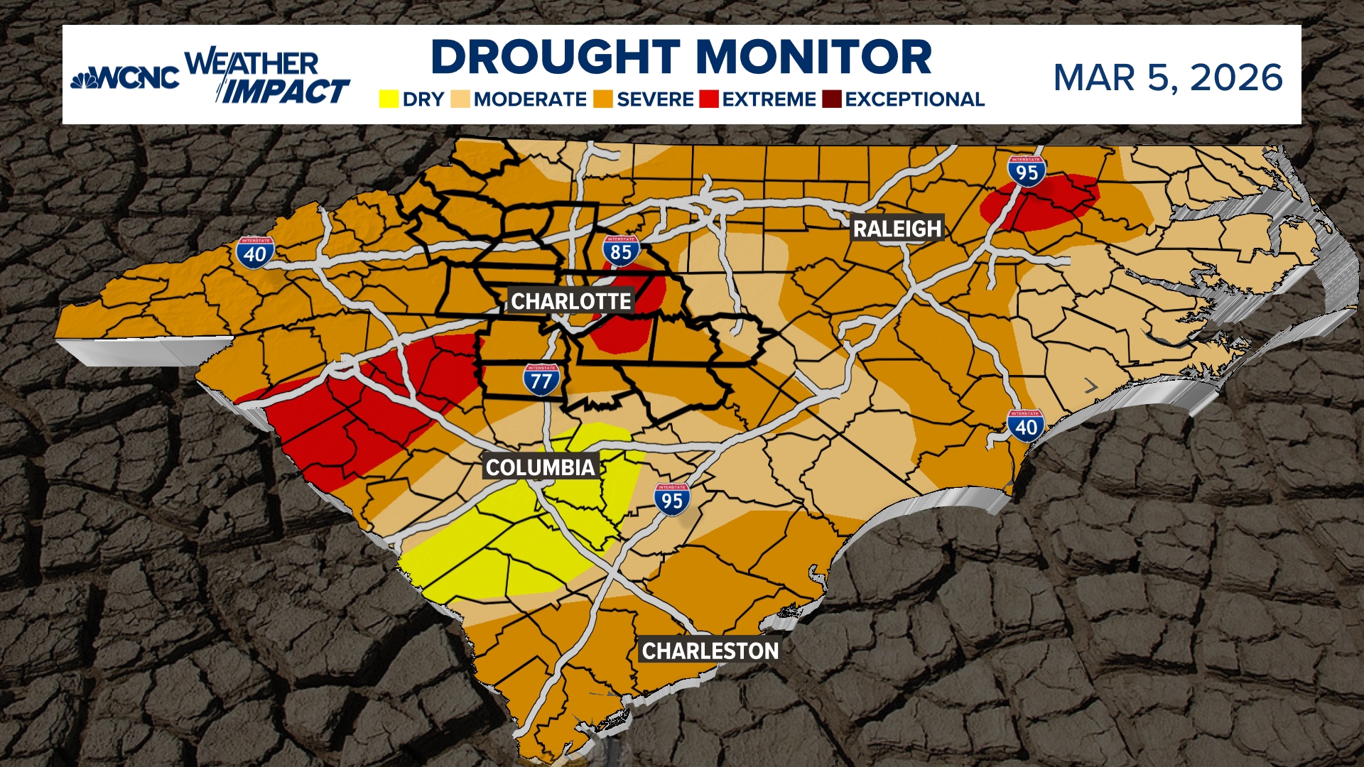 Slight drought improvement for South Carolina, little change for North ...