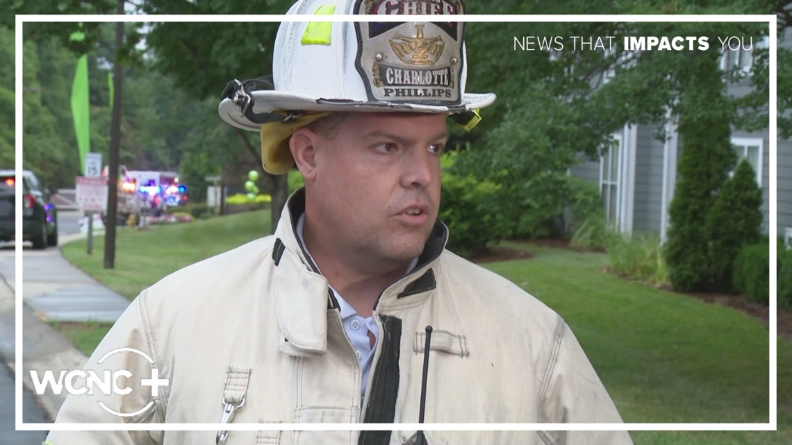 Charlotte Fire battalion chief gives updates after 6 people hurt in ...