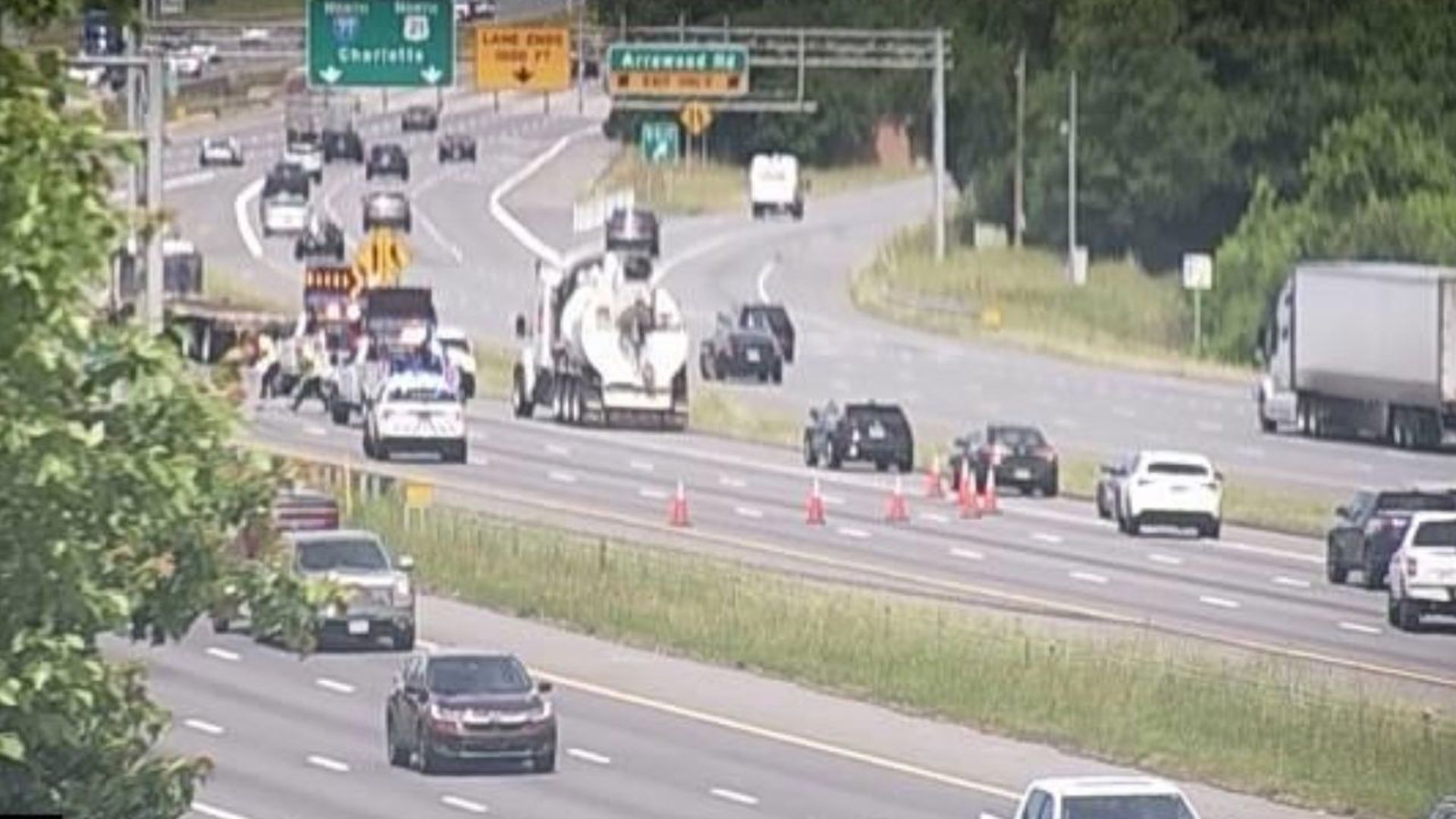 Major Delays On I 77 After Crash In Charlotte Nc Wcnc