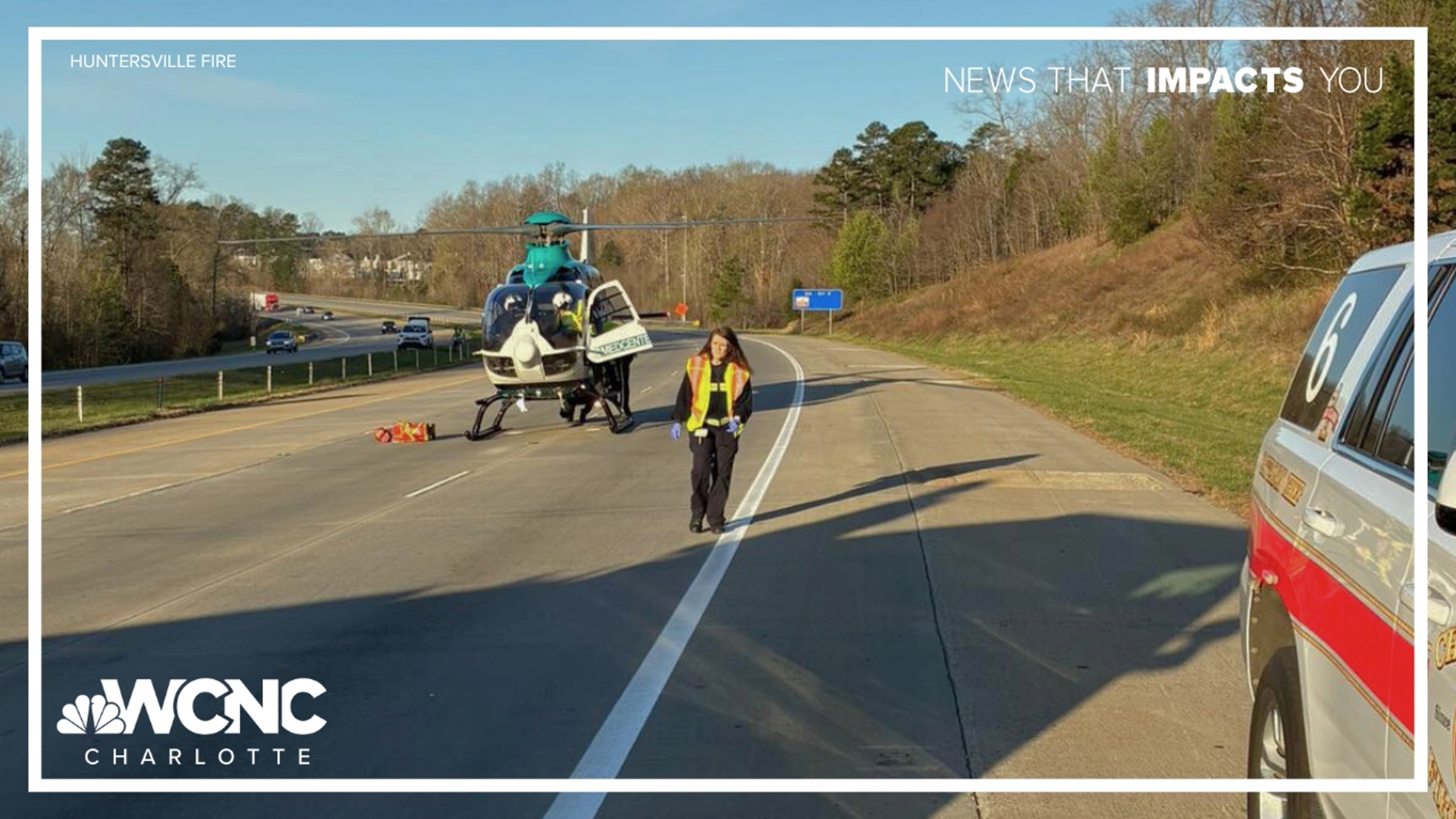 Interstate 485 Outer closed after person trapped in crash Sunday ...