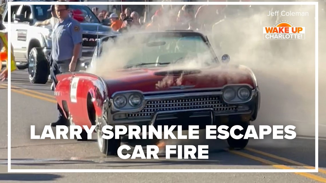 Larry Sprinkle recalls moment the car he was riding in caught on fire ...