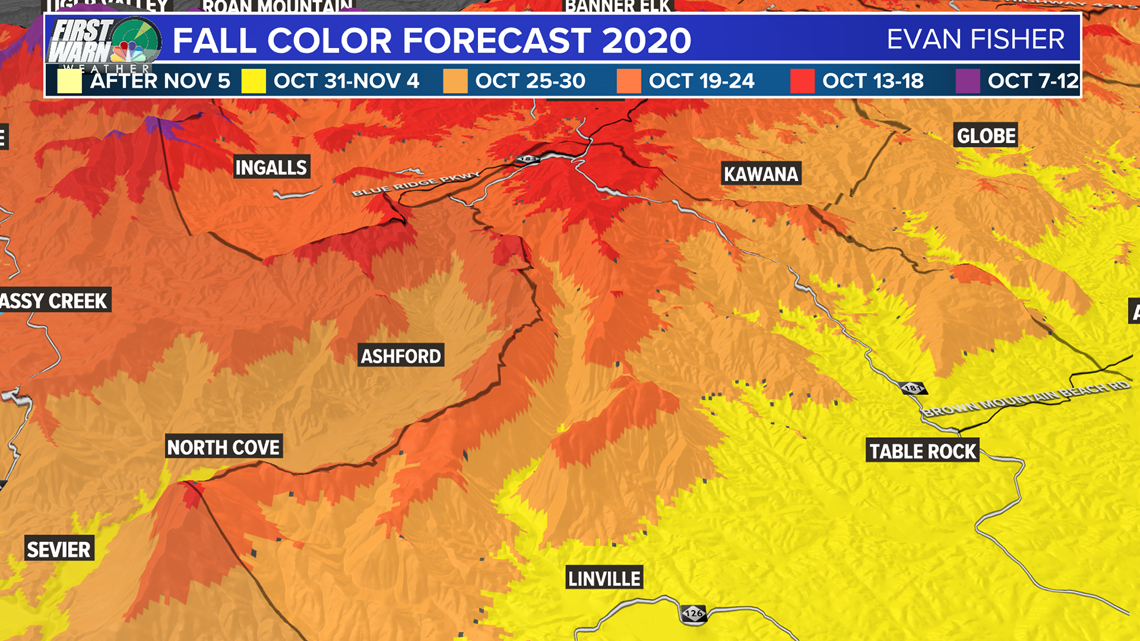 When fall leaves will look their best in North Carolina | wcnc.com